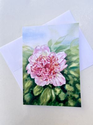 Peony Greeting Card – Julia Barger Art